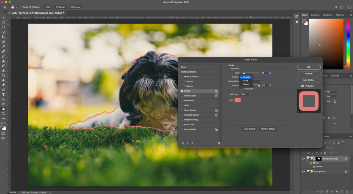 How to Outline an Image in Photoshop