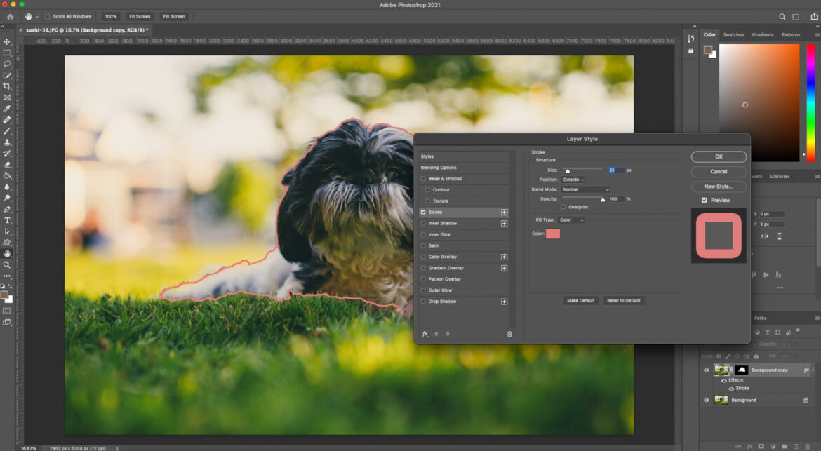 How to Outline an Image in Photoshop