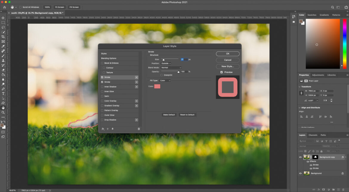 How to Outline an Image in Photoshop